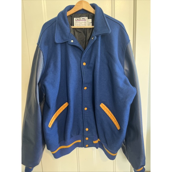 Delong | Jackets & Coats | Vtg Delong Falcons Letterman Jacket Wool ...